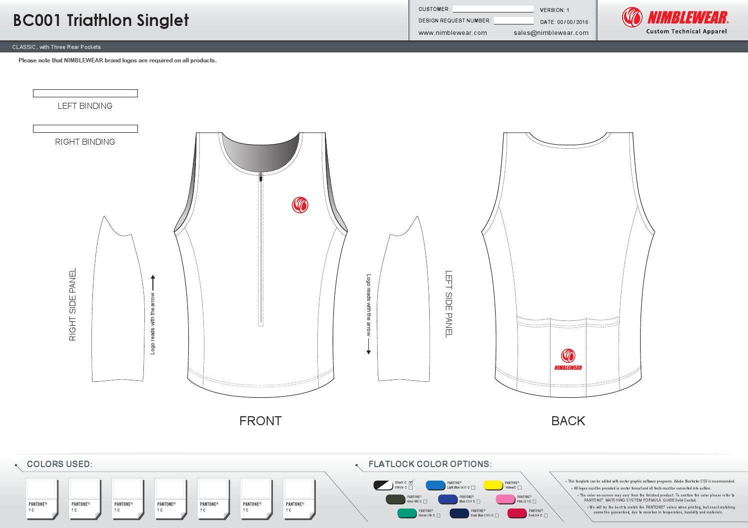 NIMBLEWEAR Triathlon Singlet(Optional) by NIMBLEWEAR - Issuu