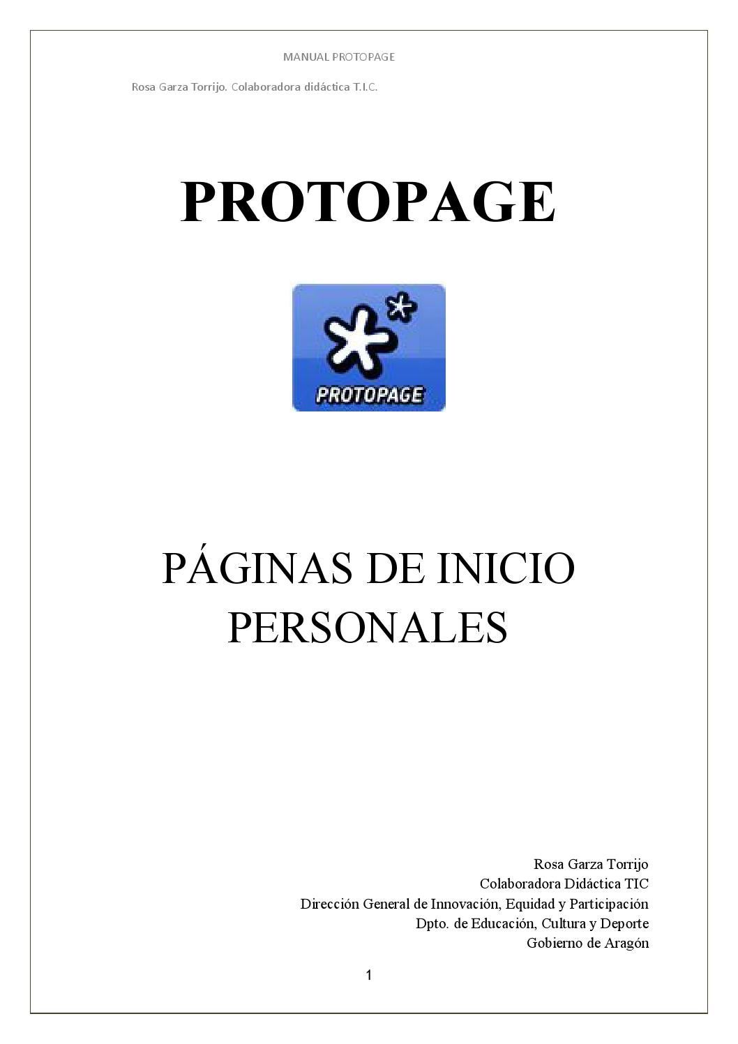Manual Protopage by rosa garza - Issuu