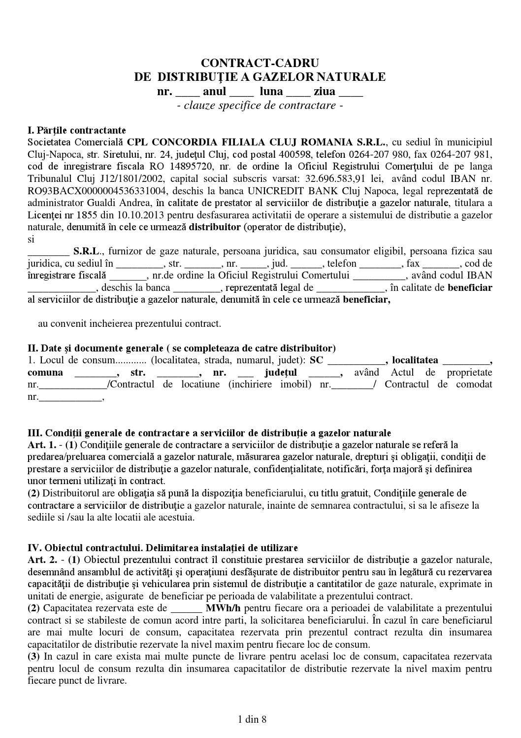 Contract cadru de distributie by CPL CONCORDIA - Issuu