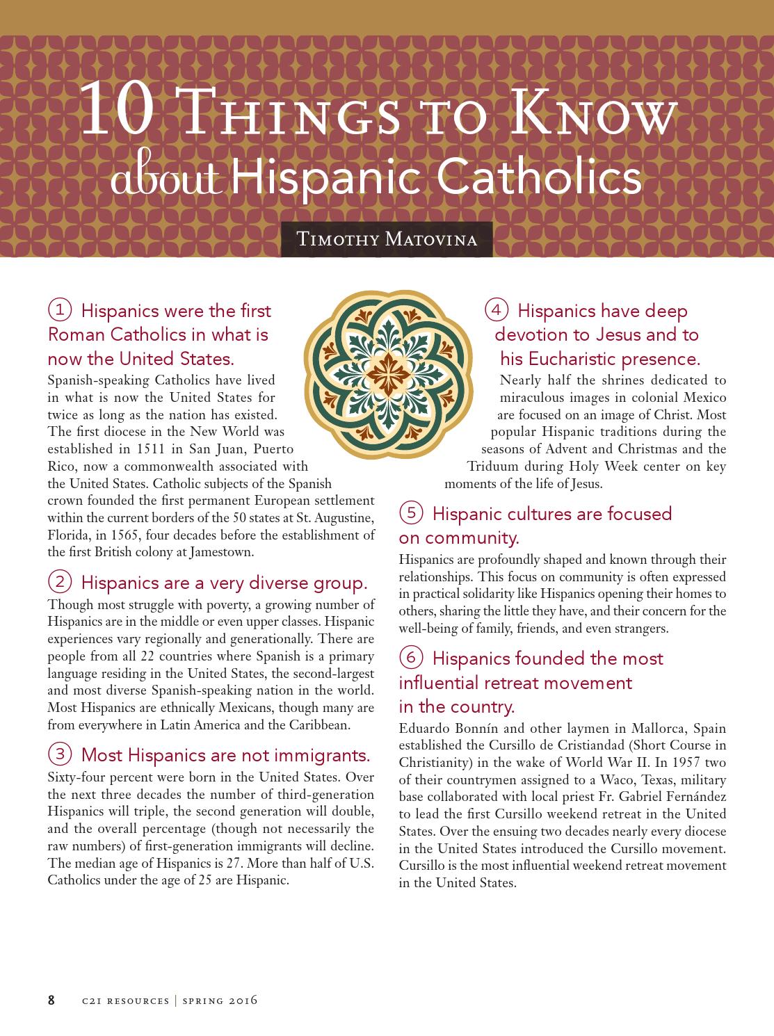 C21 Resources Spring 2016, The Treasure of Hispanic Catholicism by The ...