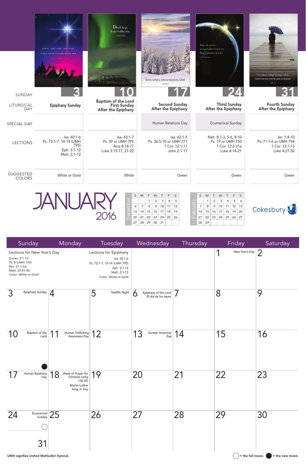 2016 Word Alive Bulletin Calendar by United Methodist Publishing House ...