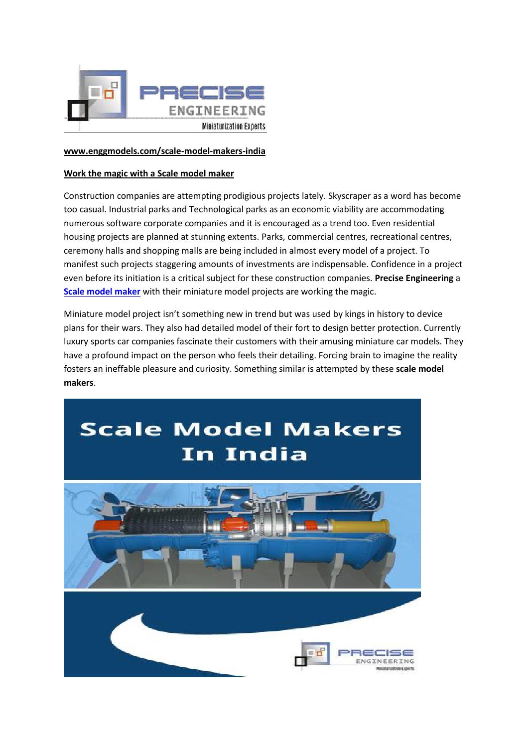 Work the magic with a scale model maker by engg models - Issuu