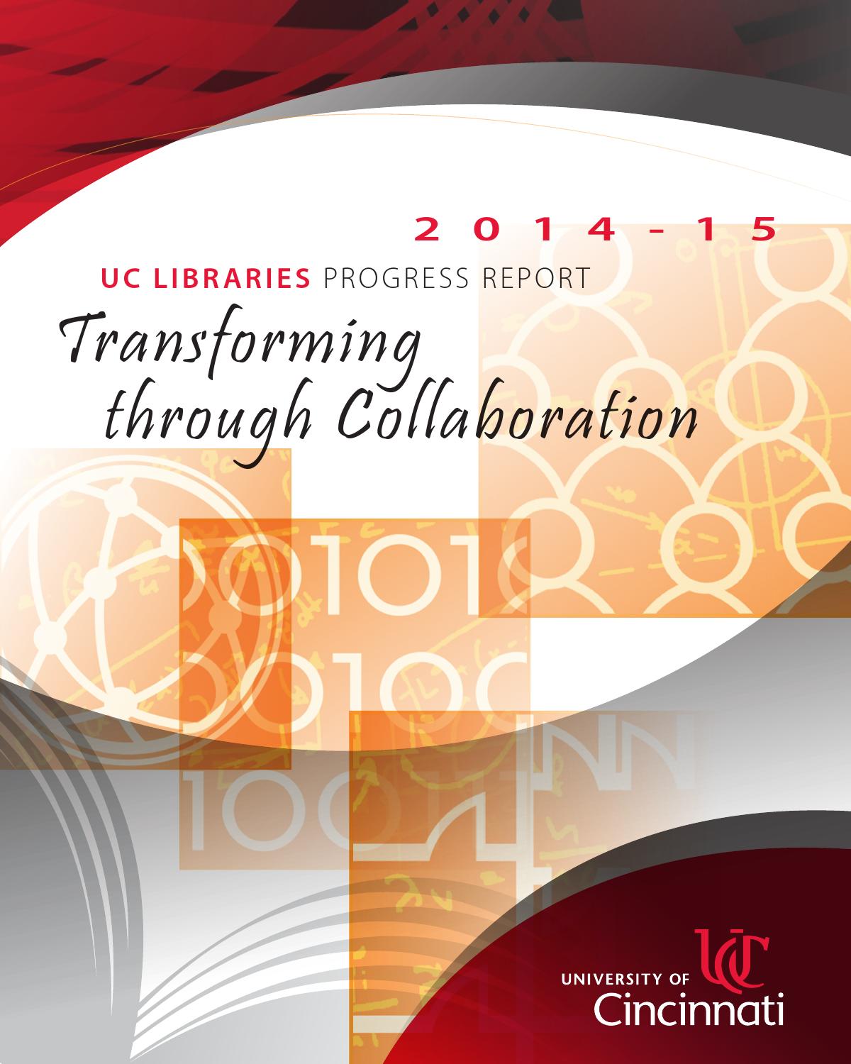 UC Libraries 2014/15 Progress Report by University of Cincinnati ...
