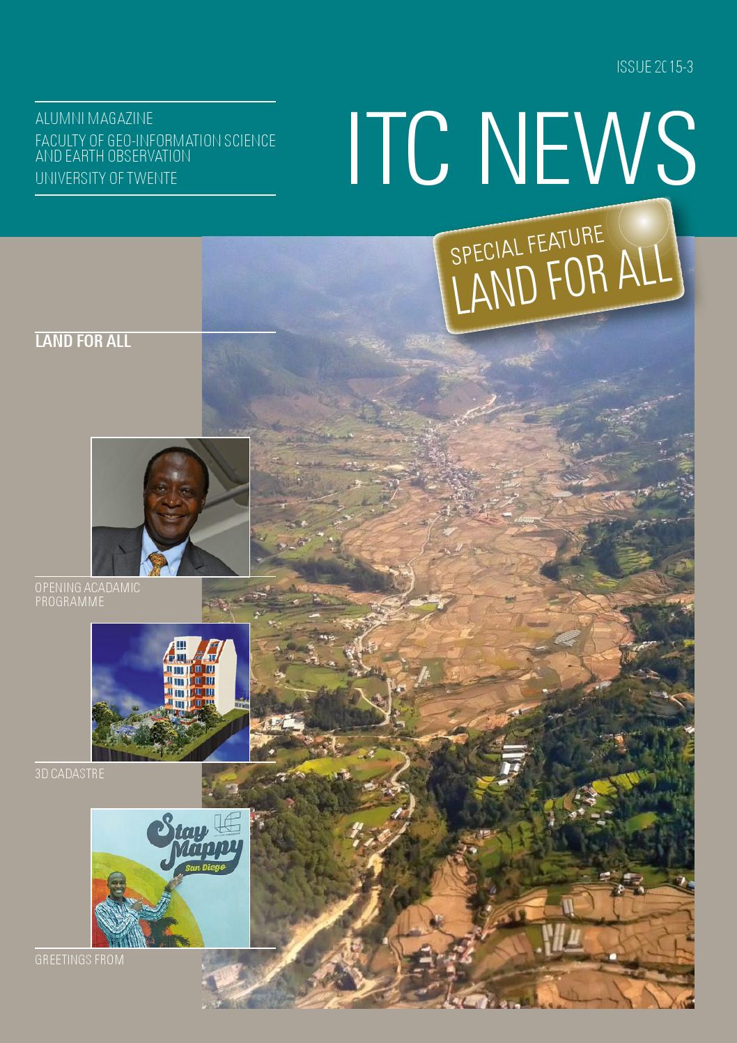 ITC News 2015-3 by Faculty of Geo-Information Science and Earth ...