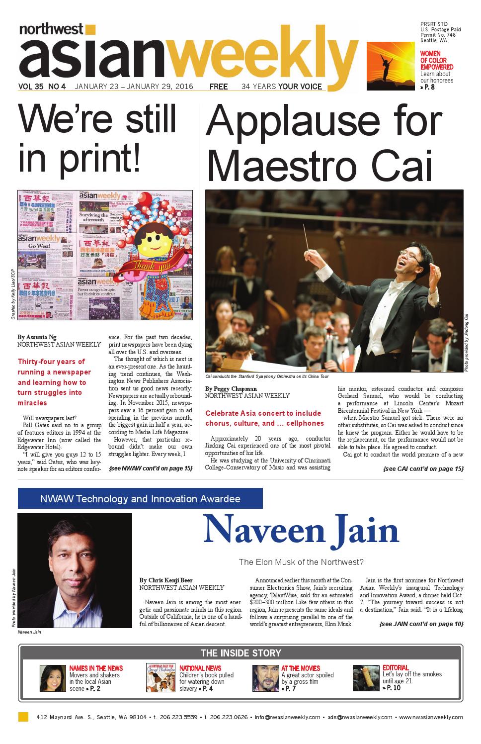 VOL 35 NO 4 | JANUARY 23 – JANUARY 29, 2016 by Northwest Asian Weekly ...