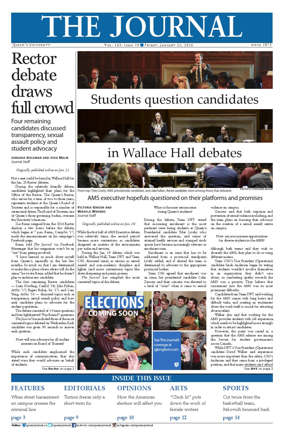 The Queen's Journal, Volume 143, Issue 19 by The Queen's Journal - Issuu