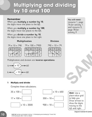 Preview Cambridge Primary Mathematics Skills Builder 4 by Cambridge ...