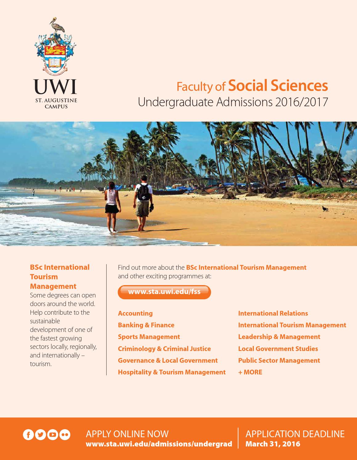 UWI St. Augustine Undergraduate Admissions 2016/17 by UWI St Augustine ...