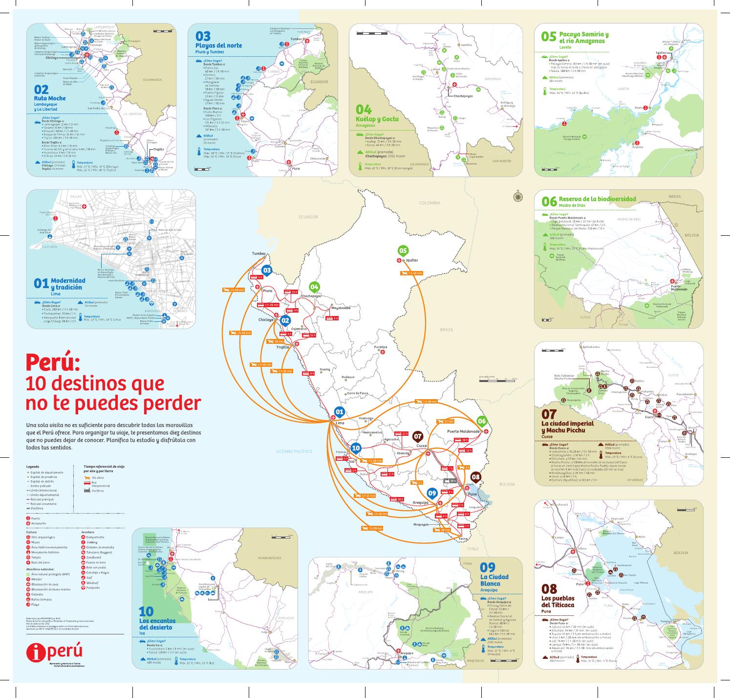 Mapa Perú Español by Visit Peru - Issuu