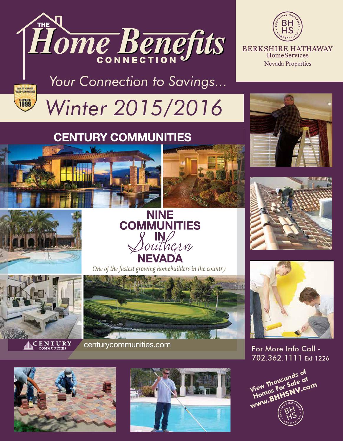 Home Benefits Connection book winter 2015 2016 by Allan Murrell - Issuu
