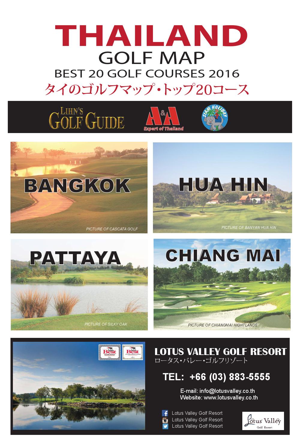Thailand golf map 2016 by Luxury Publications - Issuu