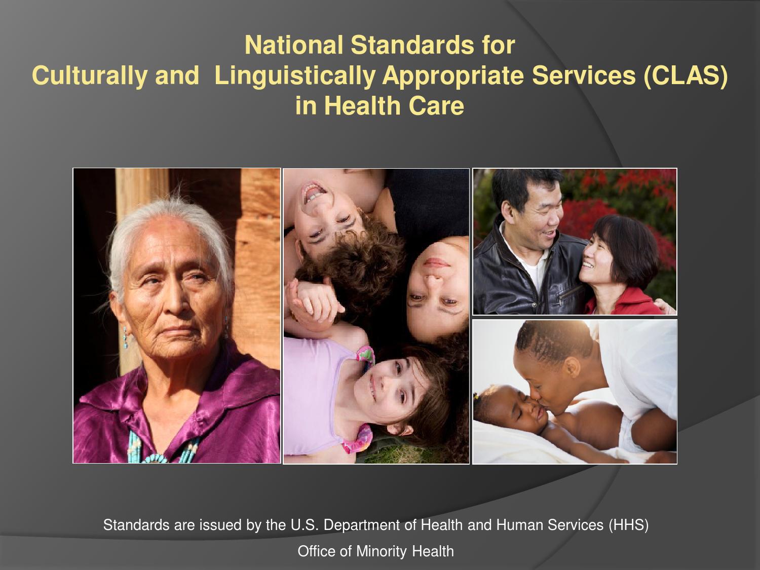 National Standards for Culturally and Linguistically Appropriate ...