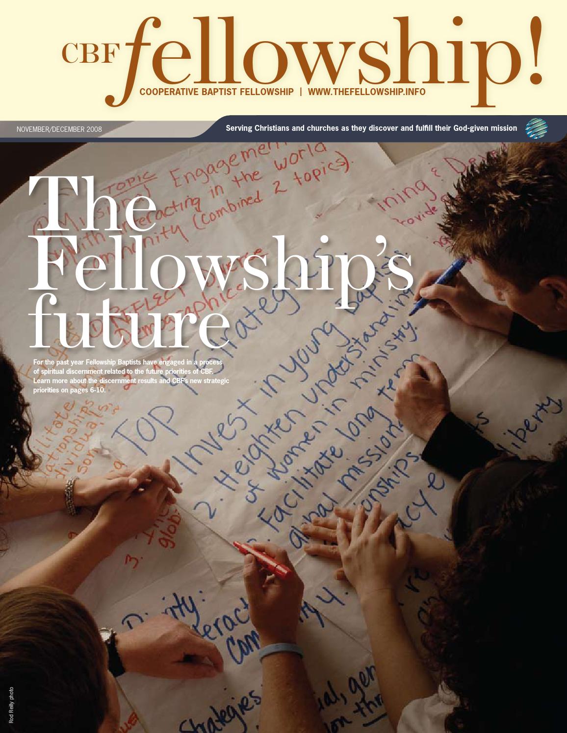Nov/December 2008 fellowship! magazine by Cooperative Baptist ...