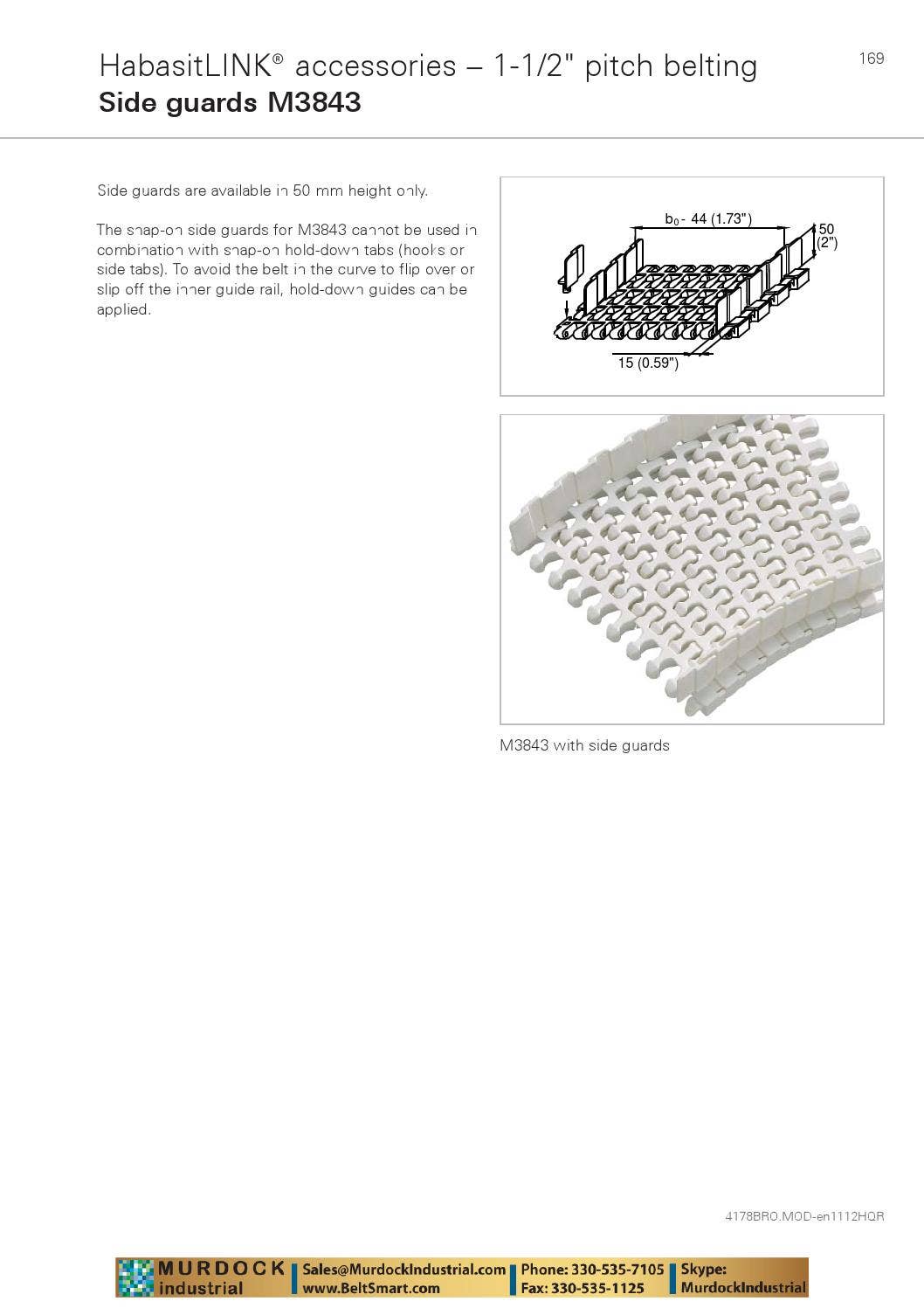 Habasit plastic modular belt product guide catalog habasitlink and ...