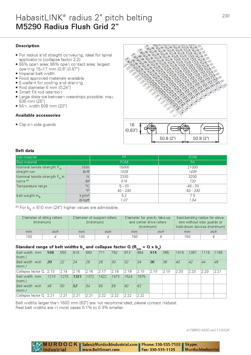 Habasit plastic modular belt product guide catalog habasitlink and ...