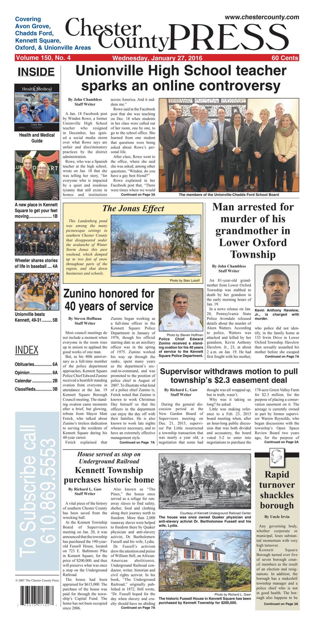 Chester County Press 01-27-2016 Edition by Ad Pro Inc. - Issuu