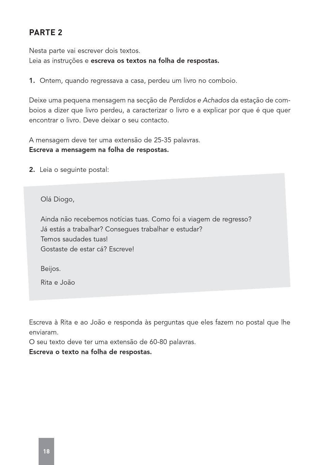 Exames de Português CAPLE-UL: CIPLE, DEPLE, DIPLE by Grupo Lidel - Issuu