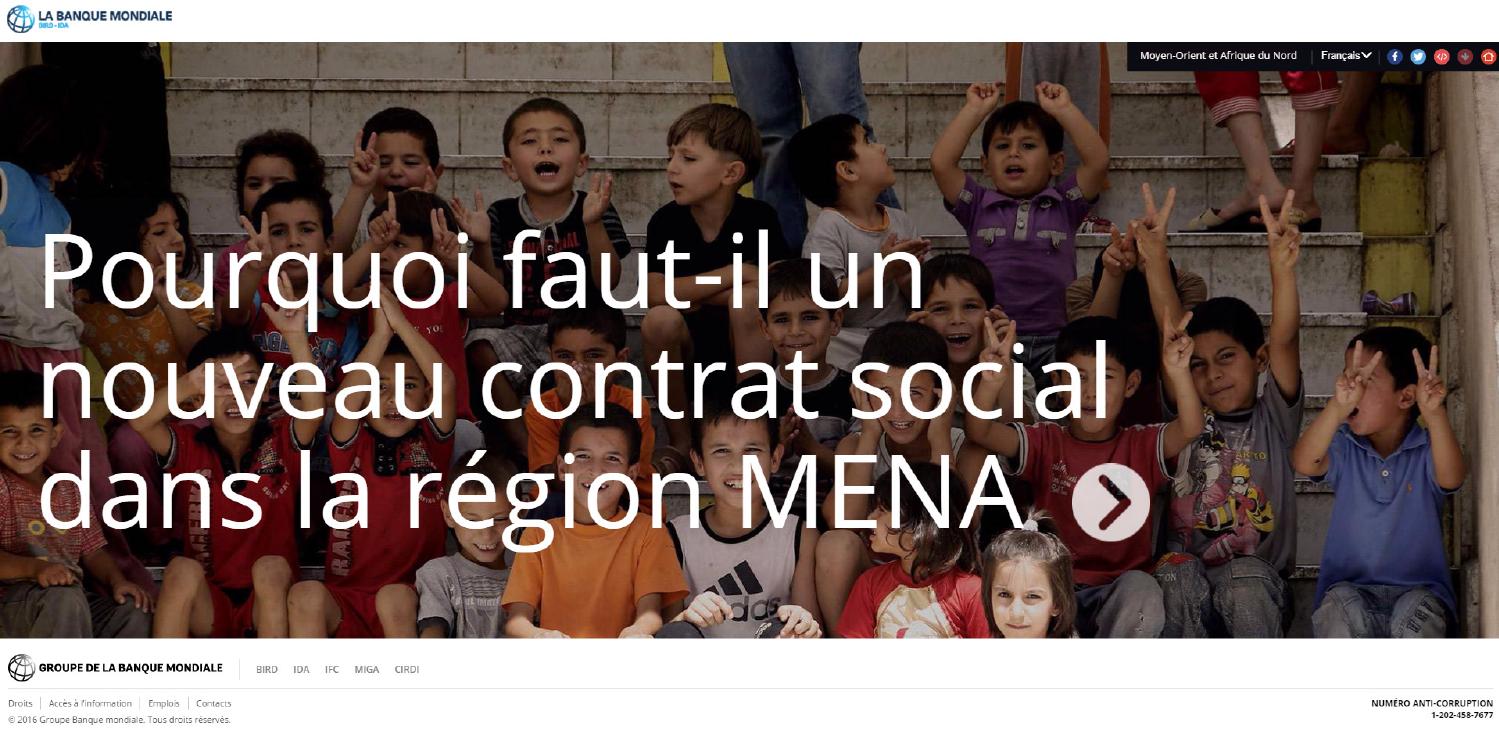 Why mena needs a new social contract (french) by World Bank ...