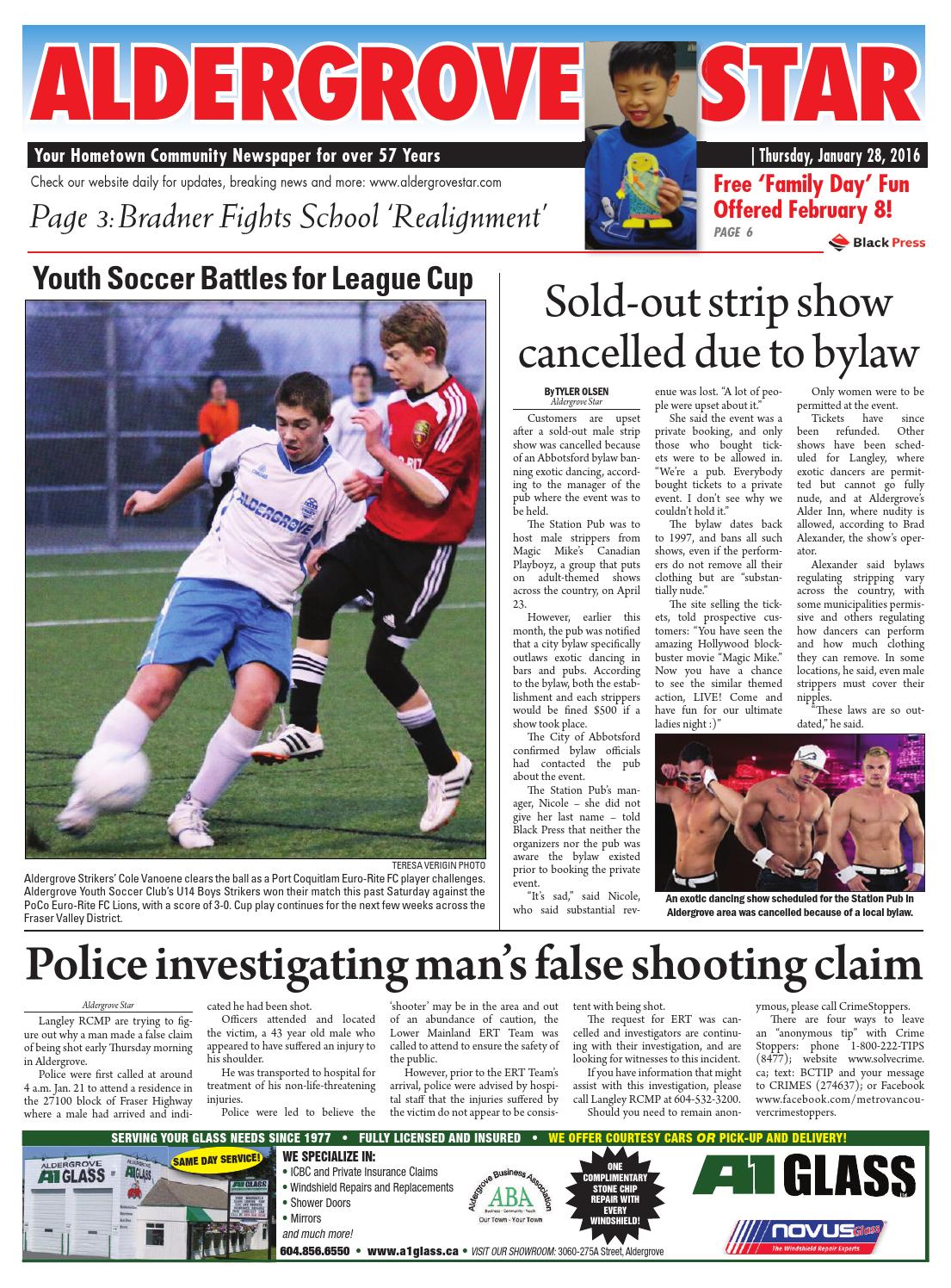 Aldergrove Star, January 28, 2016 by Black Press Media Group - Issuu