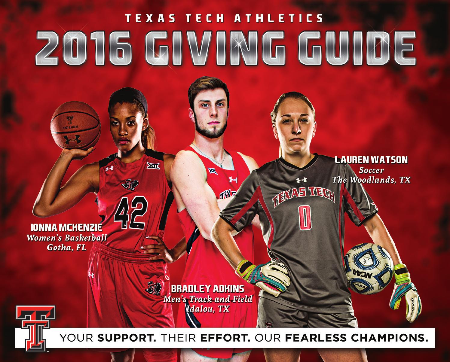 2016 Texas Tech Athletics Giving Guide by Texas Tech Athletics - Issuu