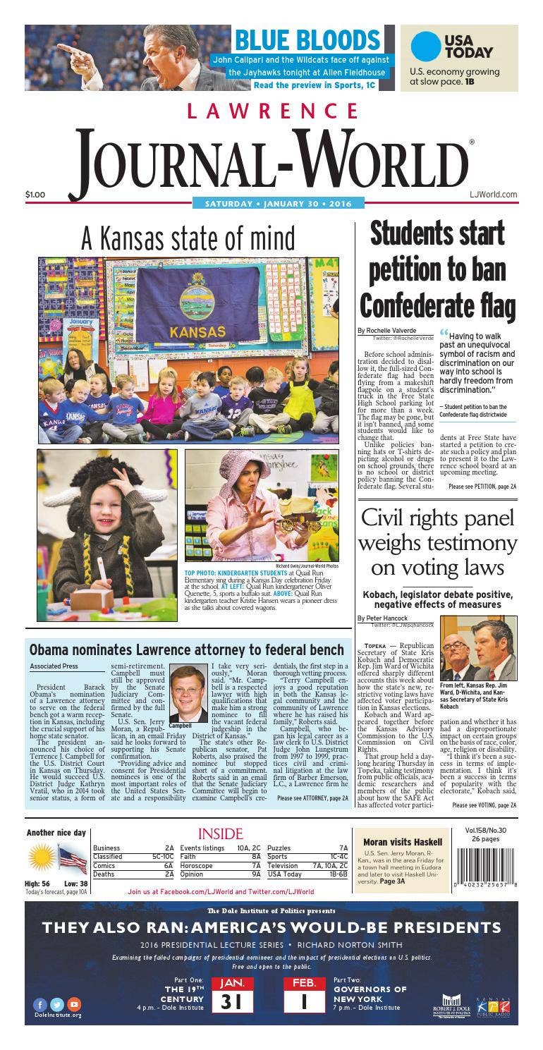 Lawrence Journal-World 01-30-2016 by Lawrence Journal-World - Issuu