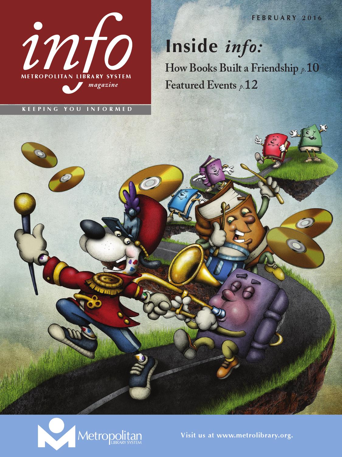 info Magazine - February 2016 by Metropolitan Library System Oklahoma ...