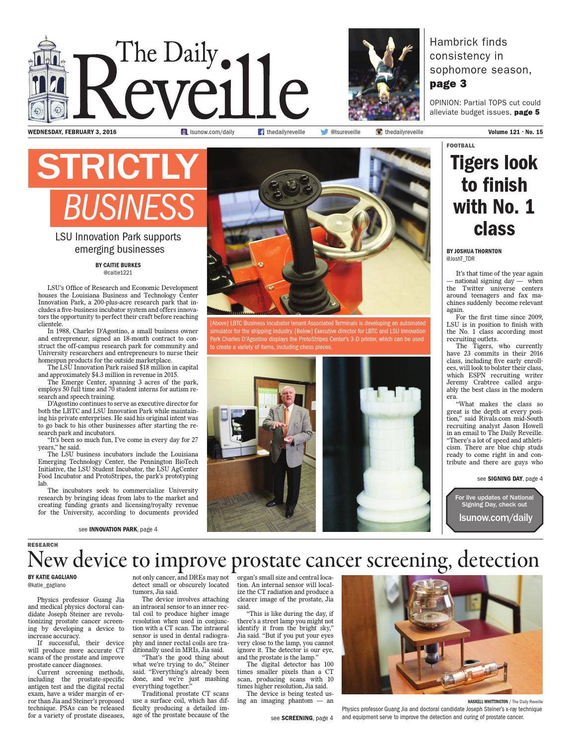 The Daily Reveille 2-3-16 by Reveille - Issuu