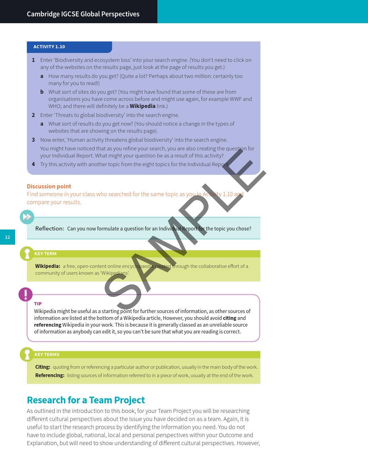 Preview Cambridge IGCSE Global Perspectives Coursebook by Cambridge ...