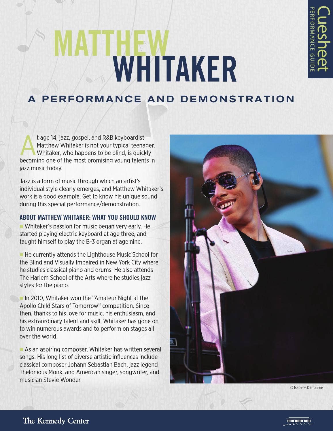 Matthew Whitaker: A Performance and Demonstration by Kennedy Center ...