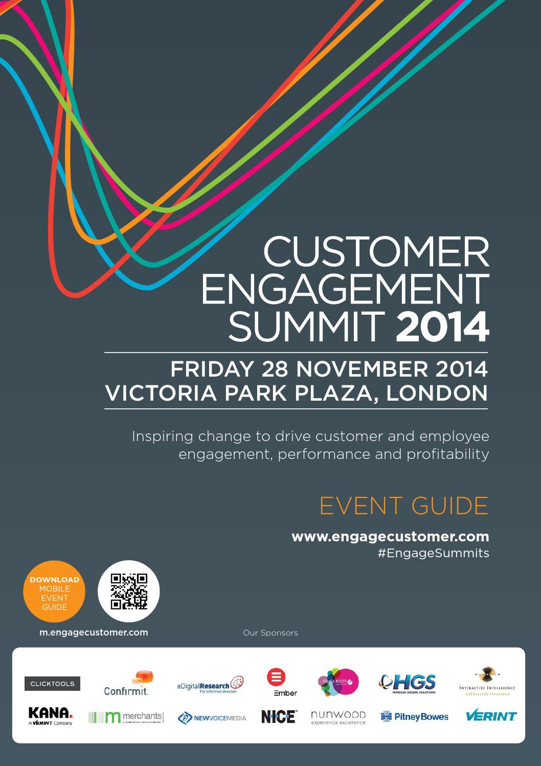 2014 Customer Engagement Summit Guide by Engage Business Media - Issuu
