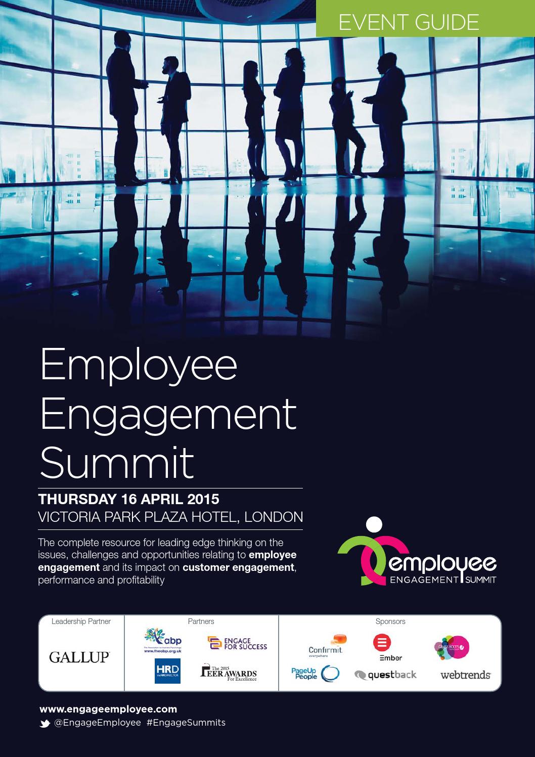 2015 Employee Engagement Summit Guide by Engage Business Media - Issuu