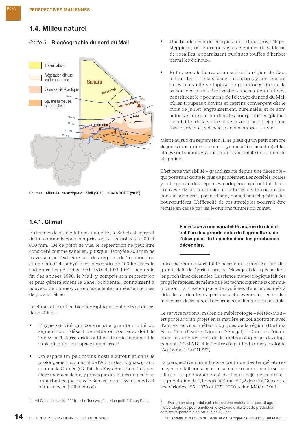 Les regions maliennes de Gao, Kidal et Tombouctou by SWAC/OECD - Issuu