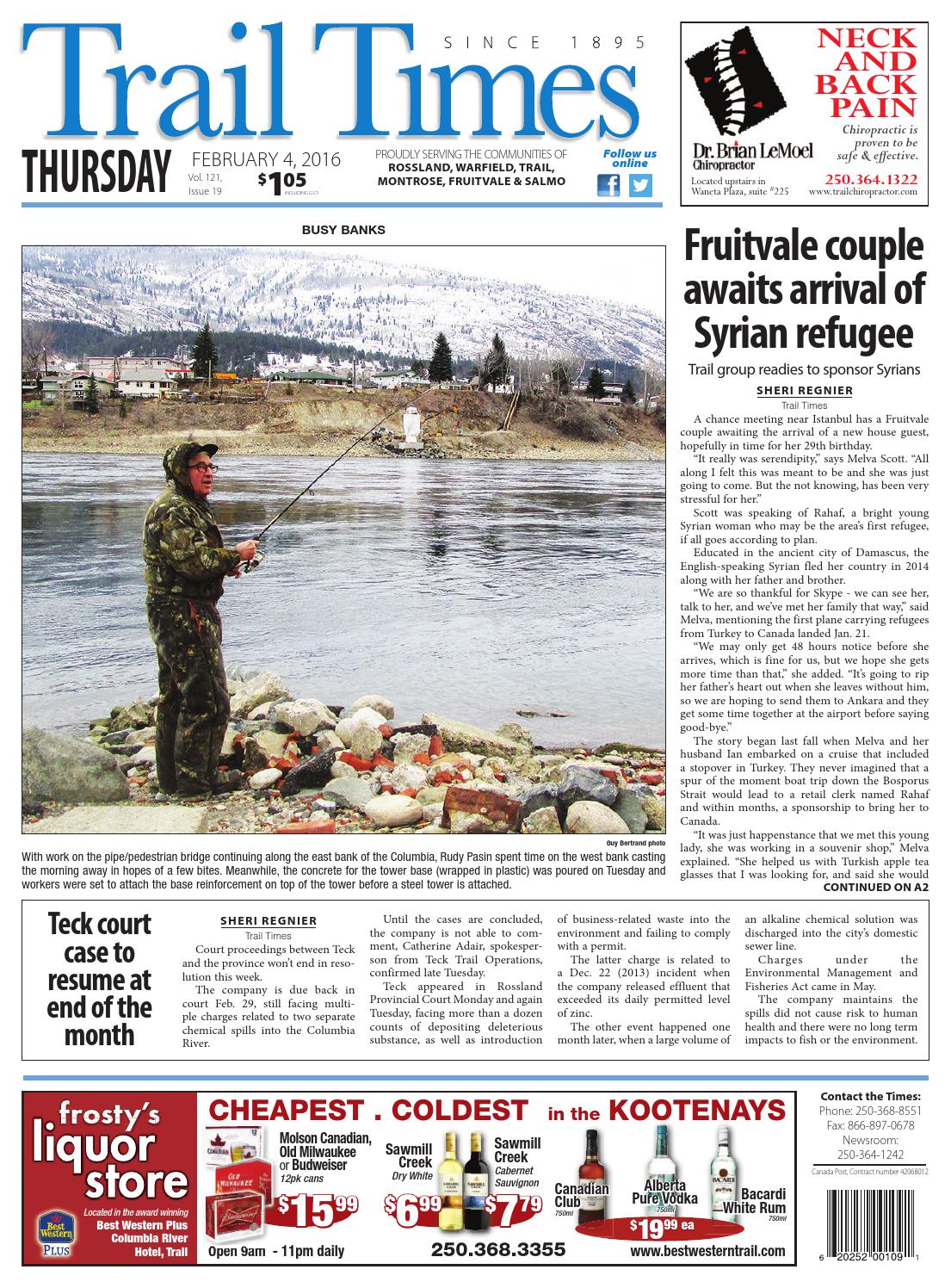 Trail Daily Times, February 04, 2016 by Black Press Media Group - Issuu