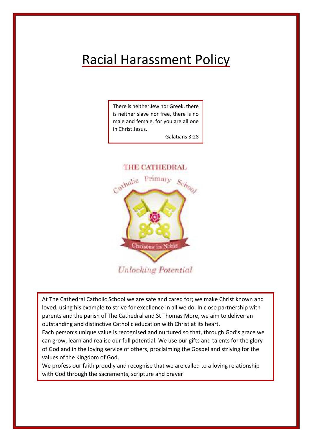 Racial Harassment Policy by Schudio - Issuu