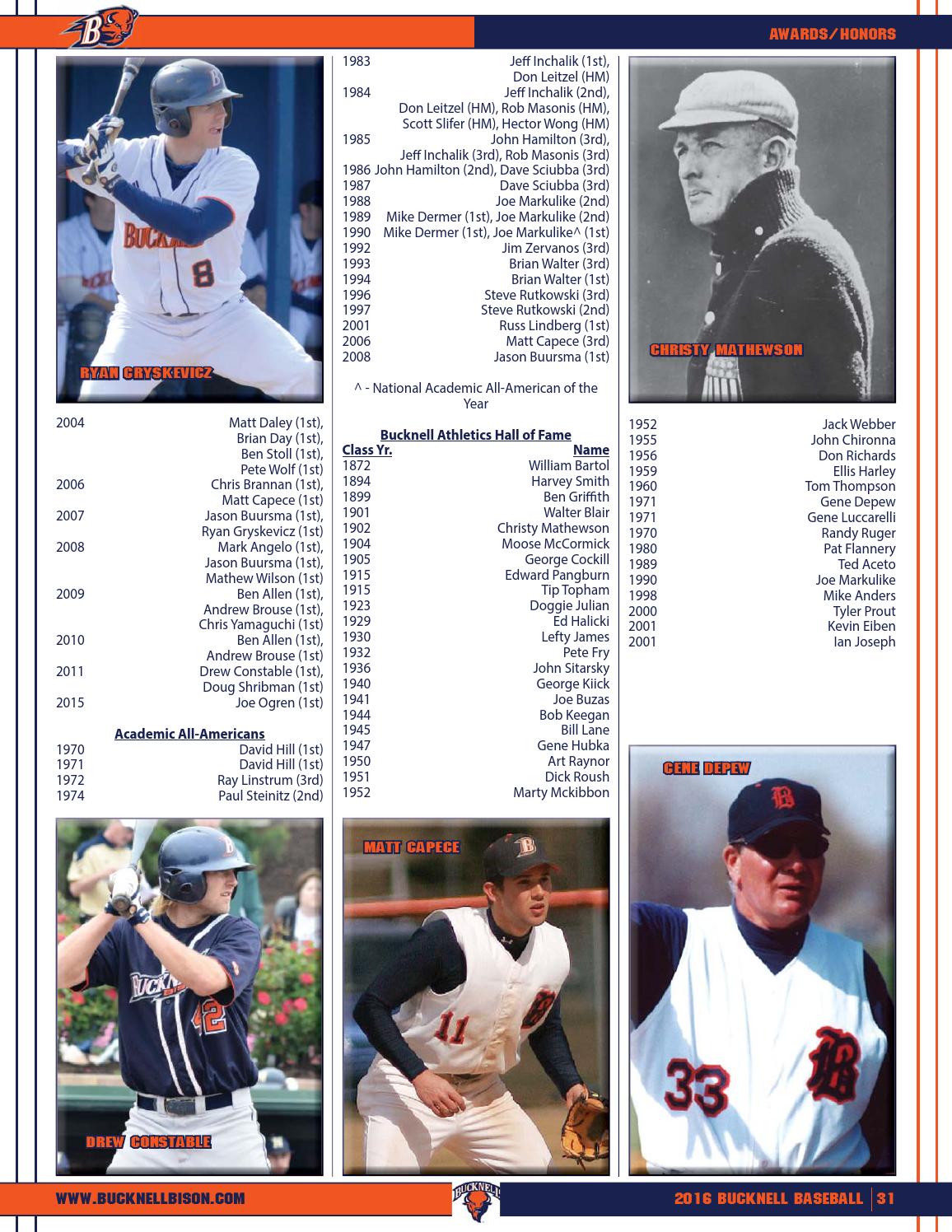 2016 Bucknell Baseball Guide by Bucknell University - Issuu