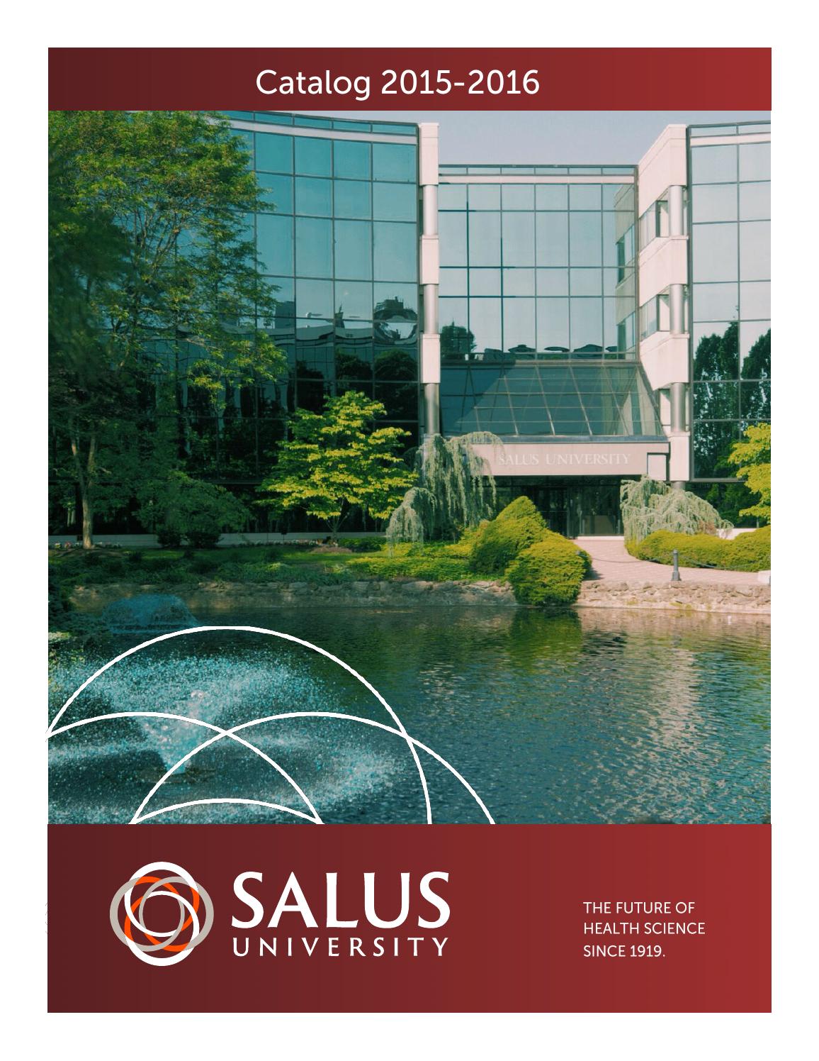 Salus University Catalog 15-16 by Salus University - Issuu