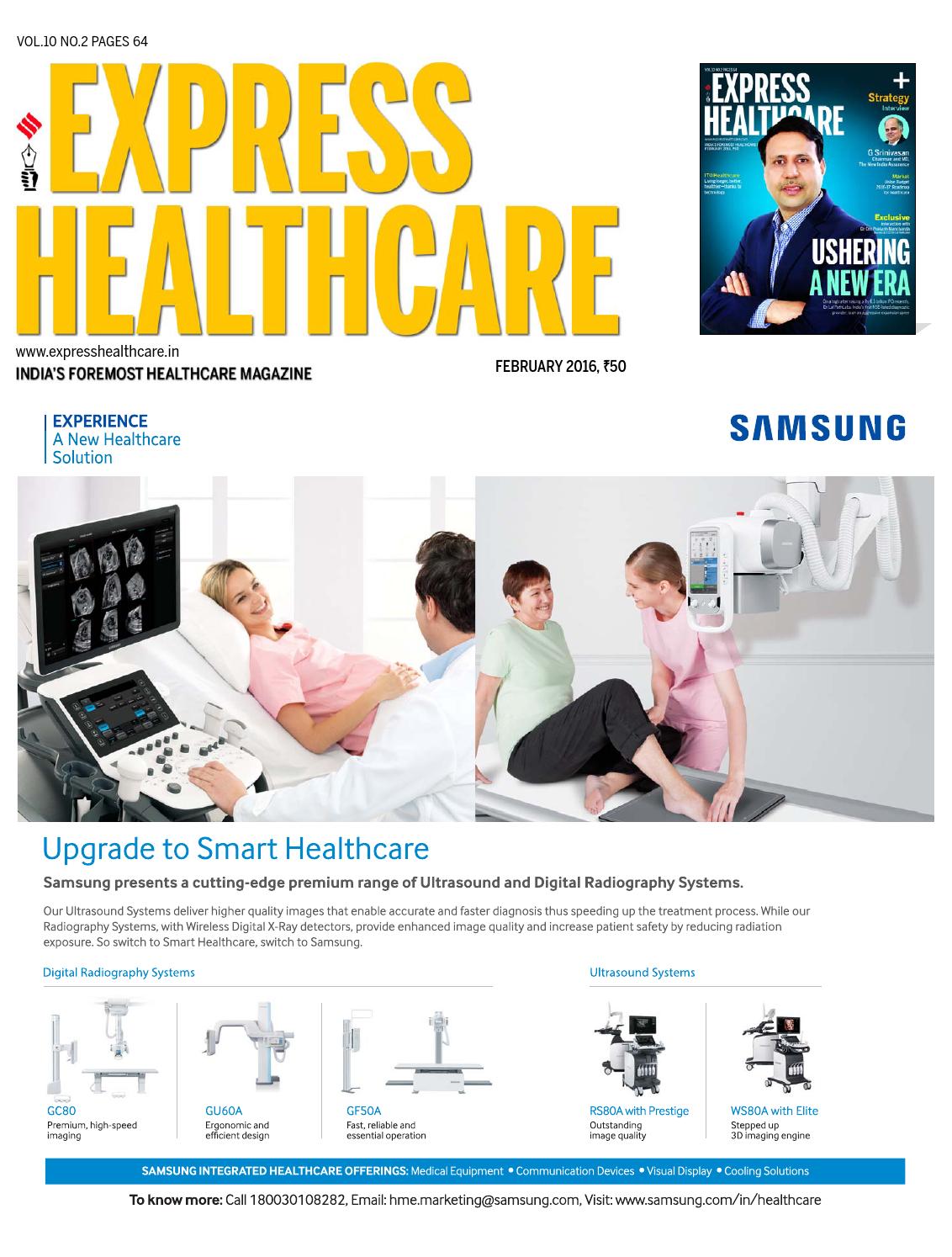 Express Healthcare (Vol.10, No.2) February, 2016 by Indian Express - Issuu