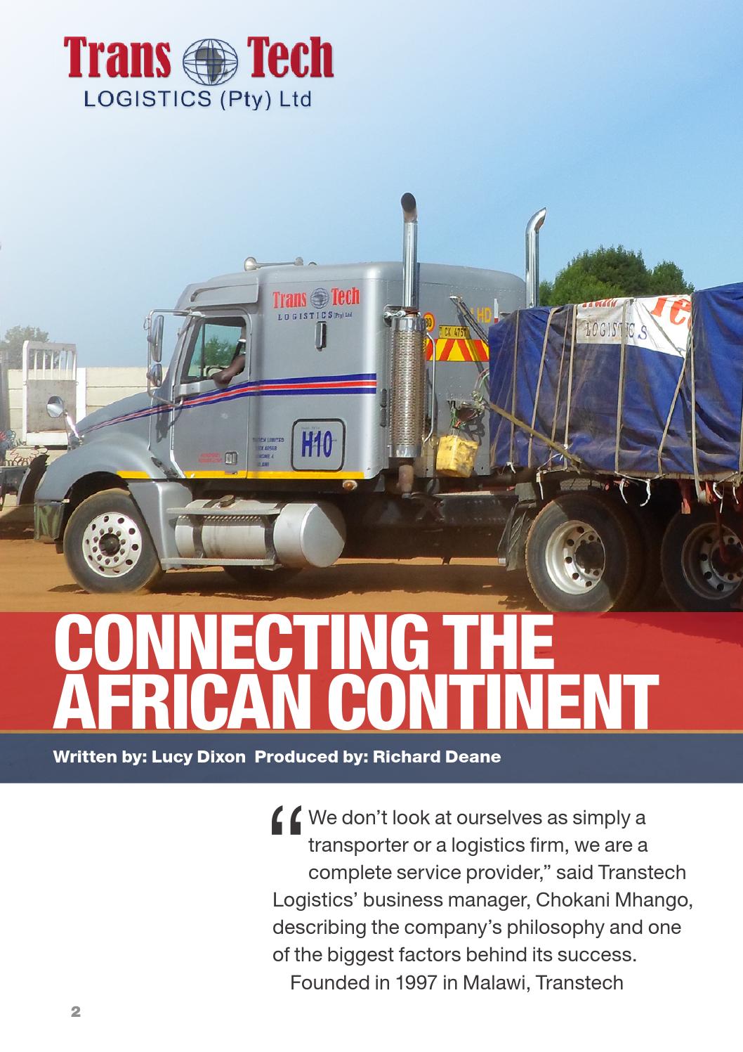 Trans Tech Logistics Brochure - October 2015 by Supply Chain Digital ...