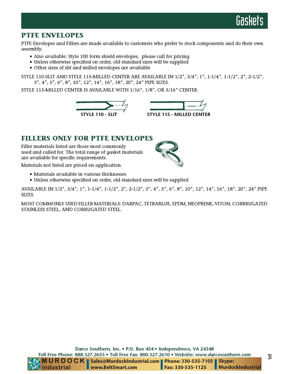 Darco southern tetraglass tadpole tape gasket rope tetraglas 3000 ...