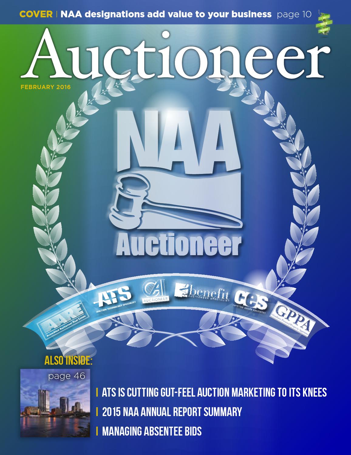 Auctioneer (Feb issue) National Auctioneers Association by National ...