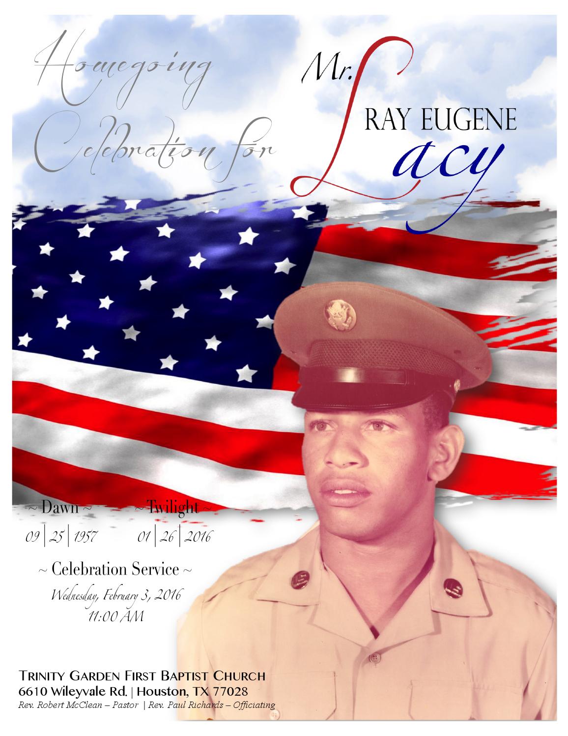 Ray Eugene Lacy Homegoing Celebration by PJ's Secretarial & Associated ...