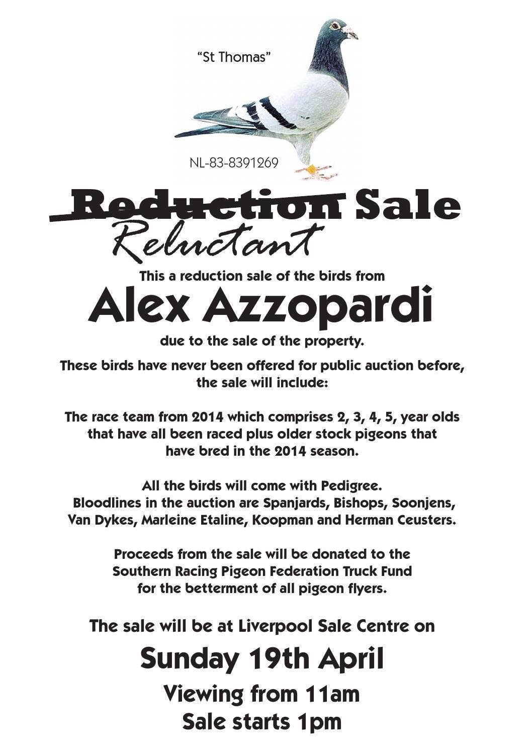 Alex Azzopardi 19th April 2015 by Australian Pigeon Catalogues - Issuu