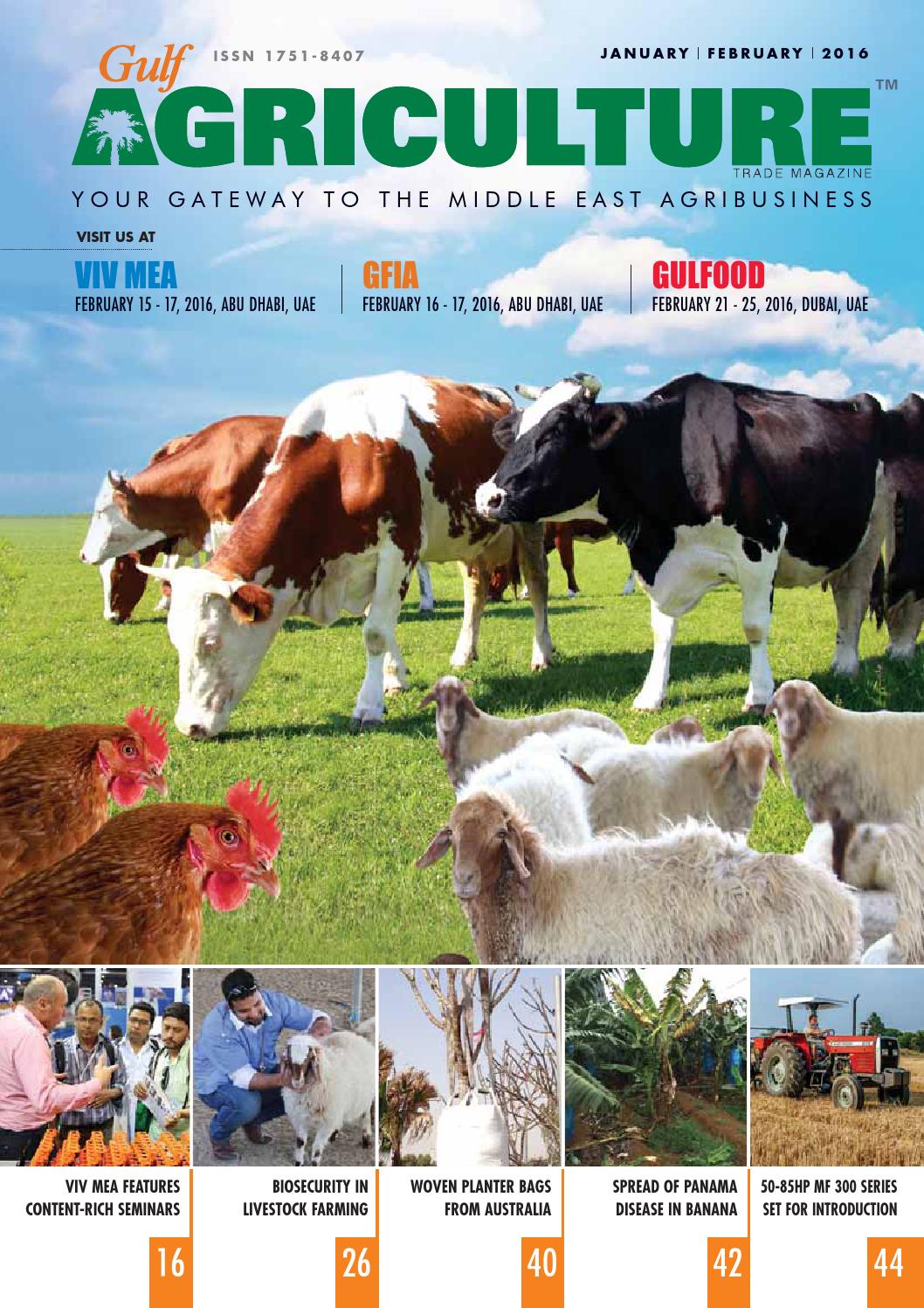 Gulf agriculture magazine Jan-Feb 2016 by Food Business/ Gulf ...