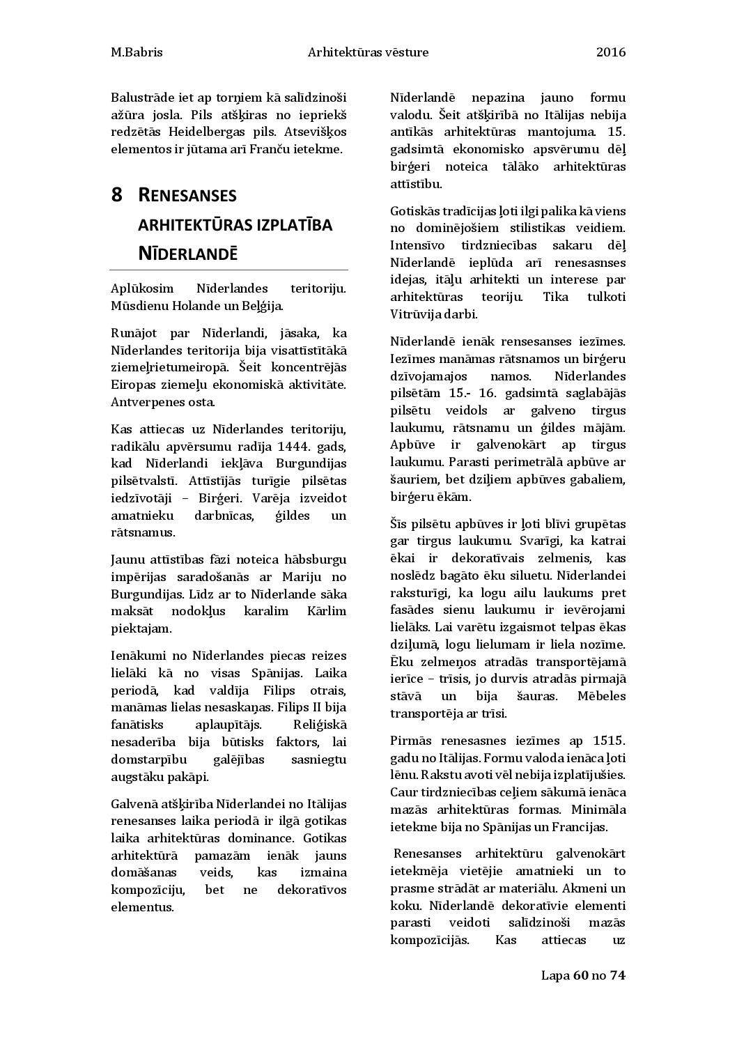 Renesanse | Arch hist. IV by Matijs Babris - Issuu