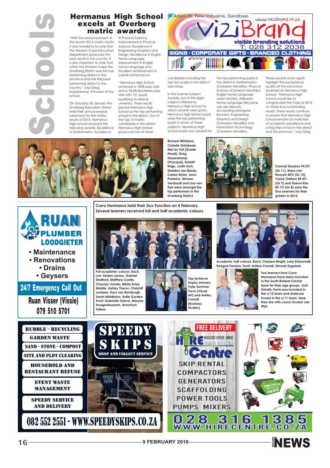 The Hermanus News 9 February 2016 by The Village NEWS - Issuu
