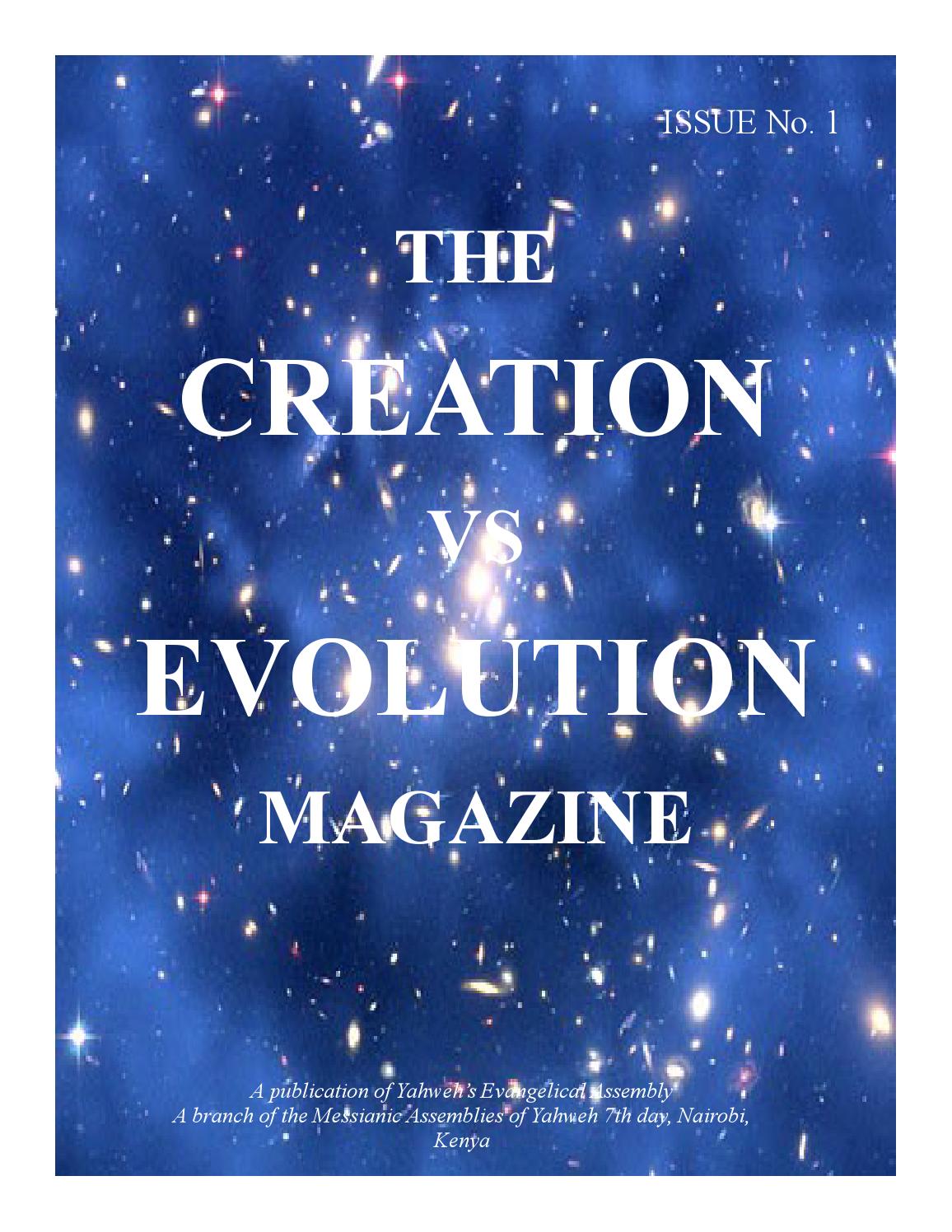 The Creation vs. Evolution Magazine Issue #1 by The Root Bears You - Issuu