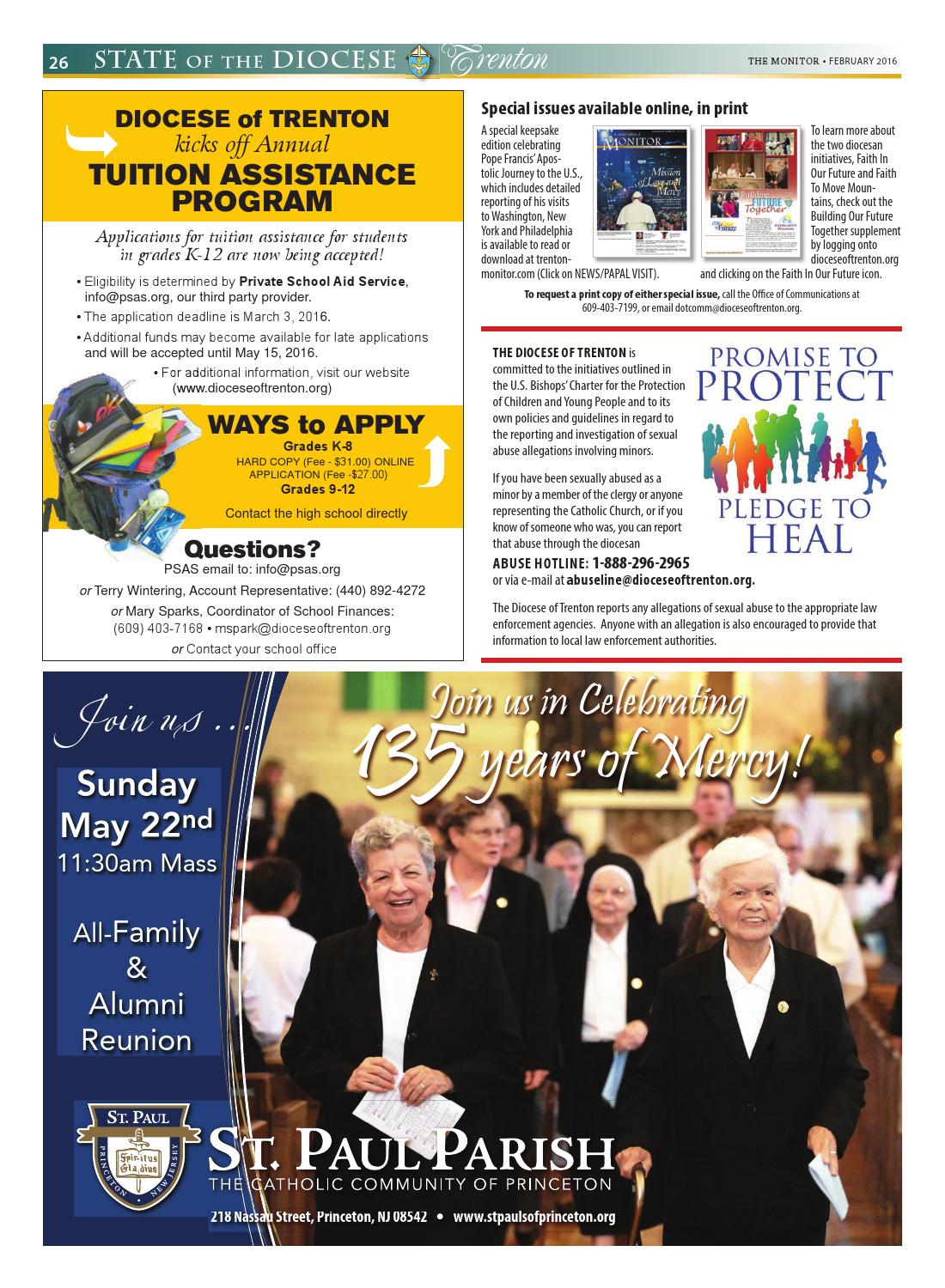 2016 State of the Diocese by Diocese of Trenton - Issuu