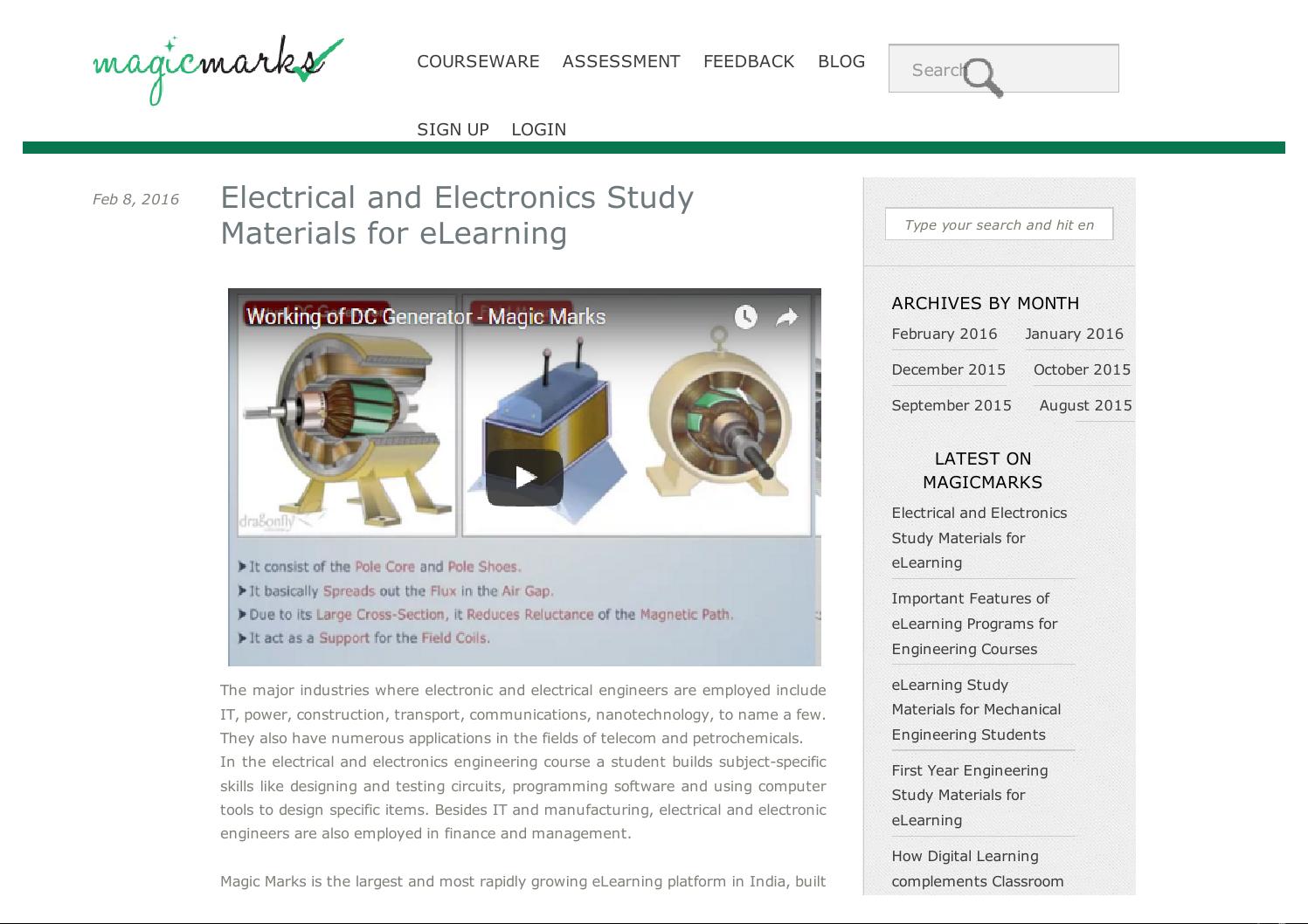 Electrical and electronics study materials for elearning by magicmarks ...
