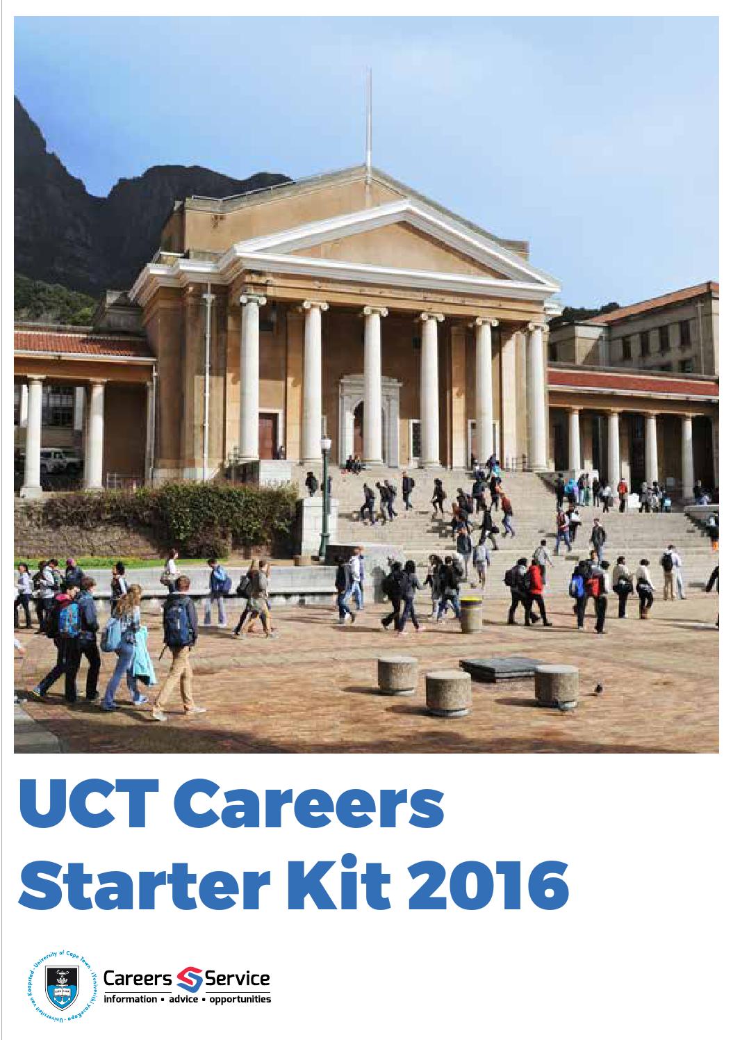 UCT Careers Starter Kit 2016_online version by UCT Careers - Issuu