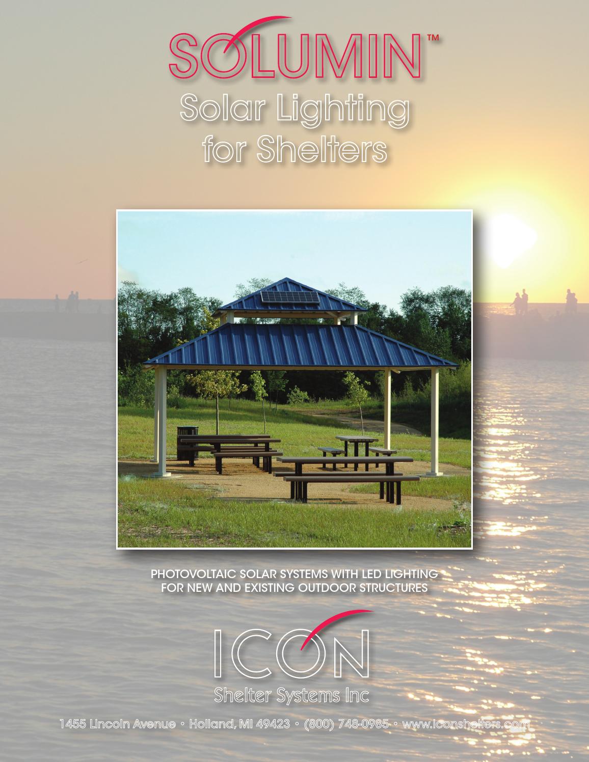 Icon Shelters Solumin Solar Lighting Brochure by Penchura, LLC - Issuu